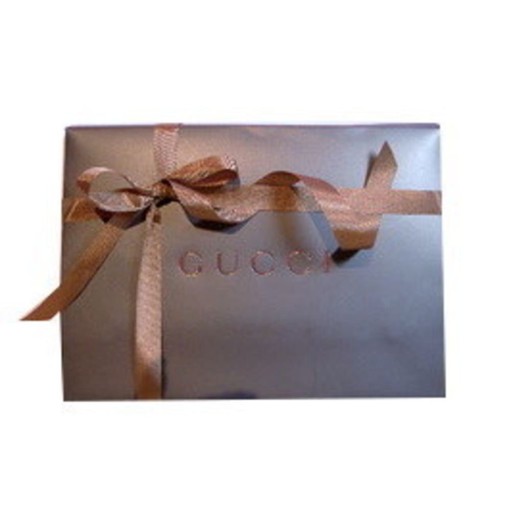 Gucci Paper Large Wrapping Leather Brown - Gem